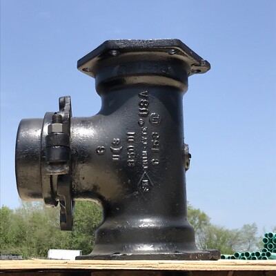 6” X 6” Mechanical Joint MJ Anchor Swivel Tee DI C153, Cem/Bitum, US ...