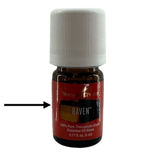 Young Living Essential Oil RAVEN 5ml Pre-Owned ~55% FULL Aromatherapy ...