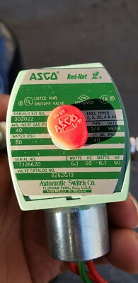 ASCO Red Hat II, Automatic Switch Co,B95, MP-C-080, 238610-058D, 240/60 ...