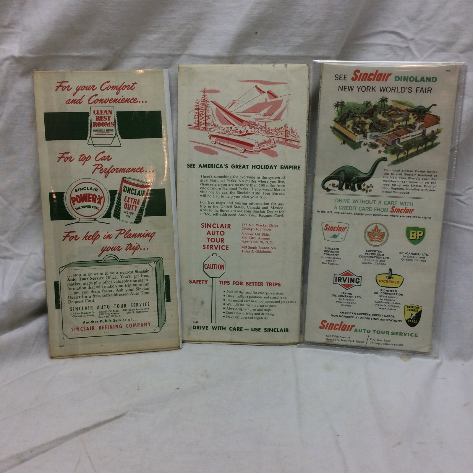 3 Vintage Sinclair Maps 1 Toll Roads 1 N. & S. Carolina 1 Alabama-GA | eBay