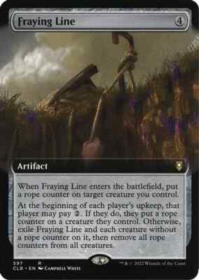 extended art FRAYING LINE 597 Commander Legends MTG Magic the Gathering ...