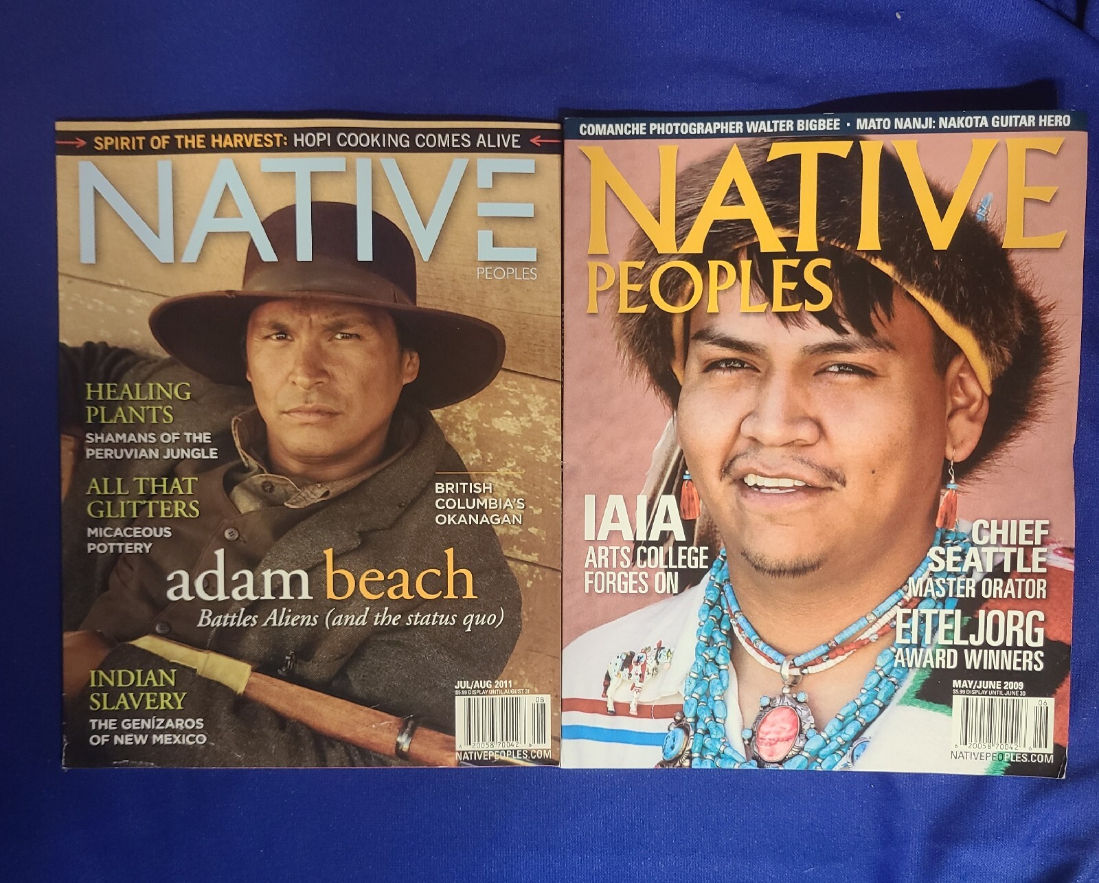 NATIVE PEOPLES MAGAZINE LOT OF 2~2009/2011 Shamans/Healing Plants/Chief ...