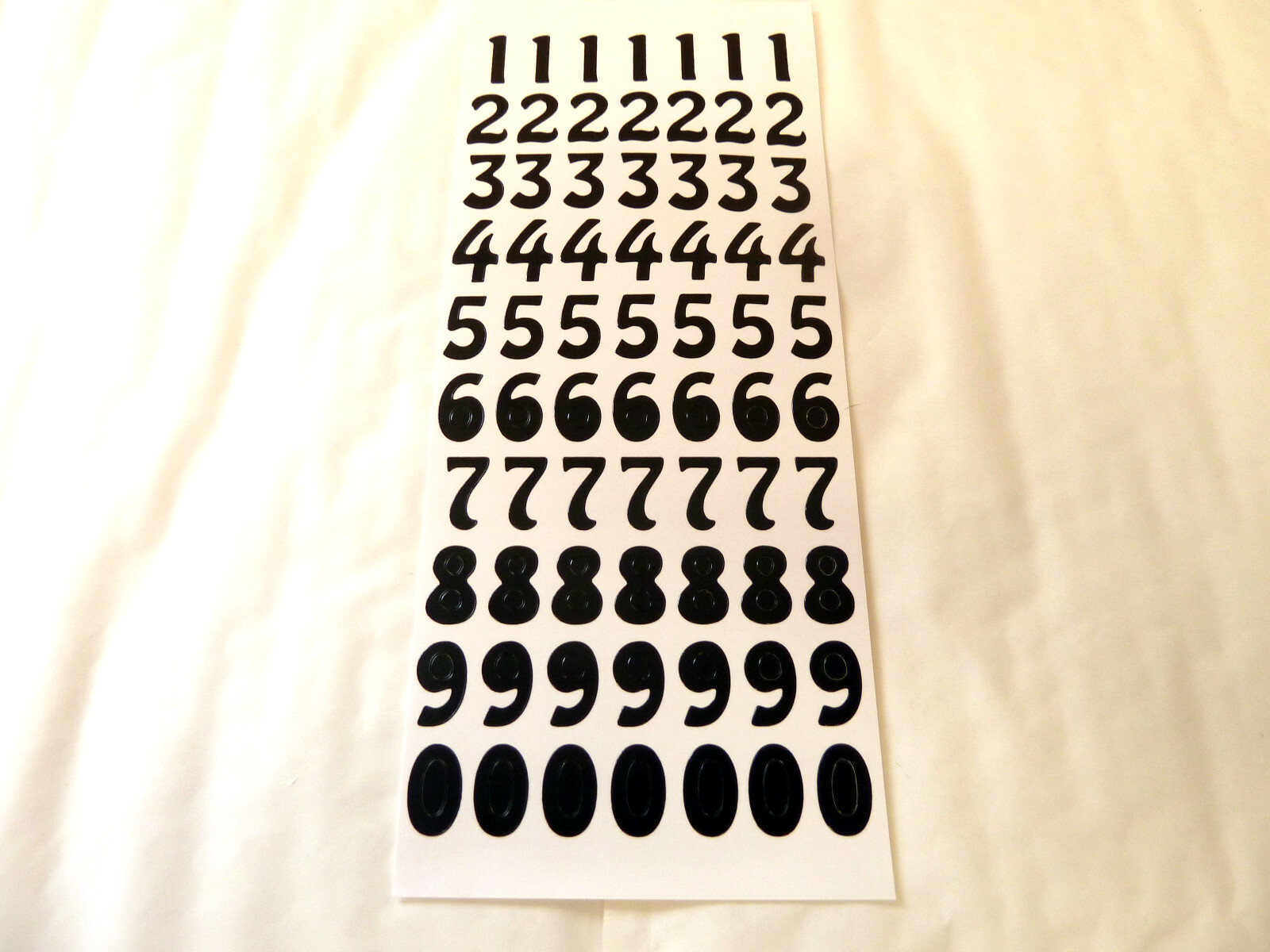Small Black Sticky Adhesive Numbers 0-9, Labels Stickers for Craft WD ...