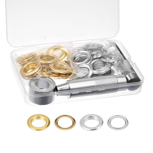 50 Set Grommet Tool Kit 3/4" Copper Grommets Eyelets with 3Pcs Install ...