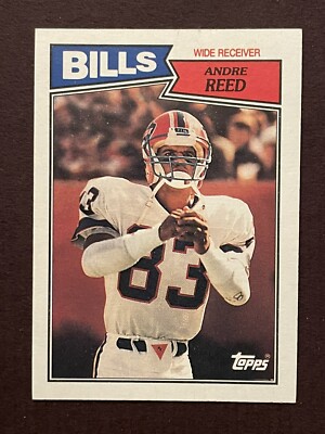 NEAR MINT CENTERED SHARP CORNERS Andre Reed 1987 Topps #365 Buffalo ...