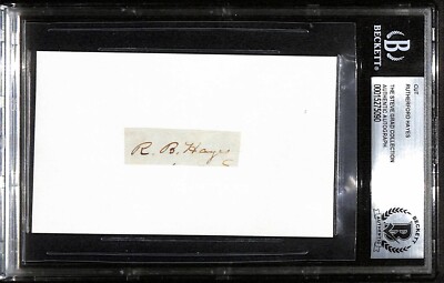 Rutherford B. Hayes / R.B. Hayes 19th President Signed Autograph Cut ...