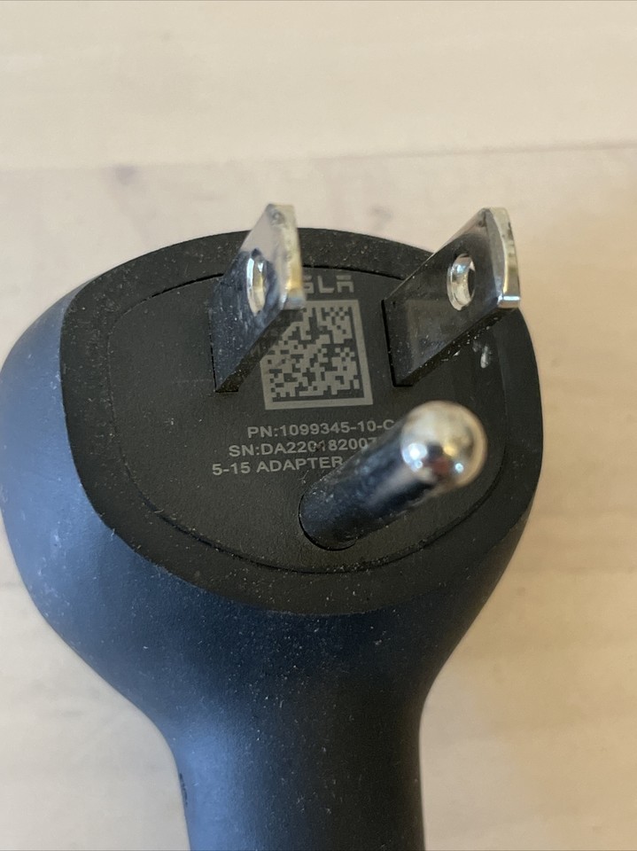 Tesla NEMA 5-15 Adapter 110v 120V outlet for Gen 2 mobile Charger ...