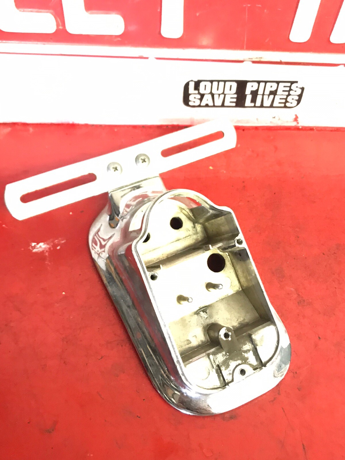 Harley Knucklehead Flathead Panhead Chopper Chrome Tombstone Tail Light ...