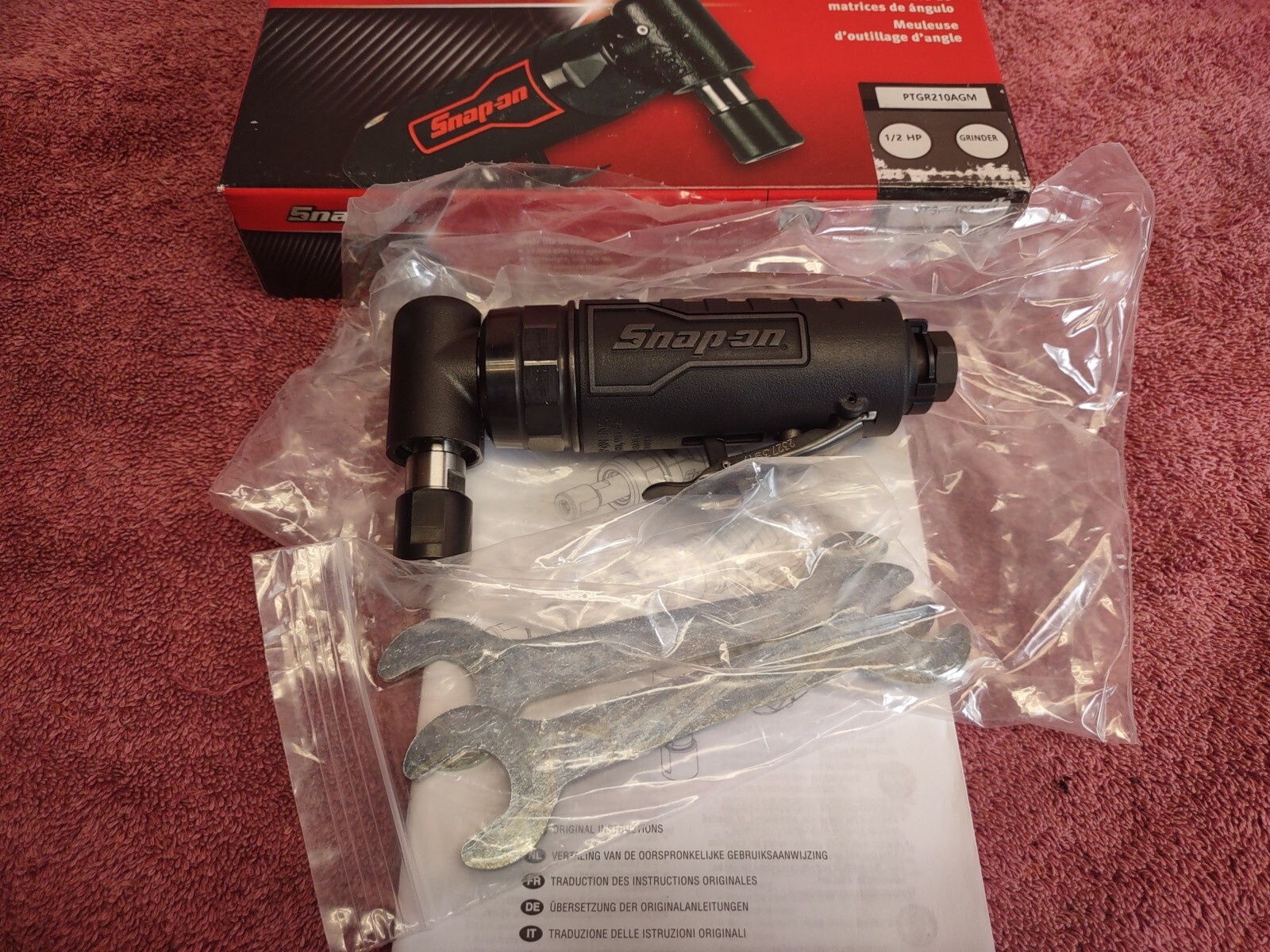Snap-on Tools PTGR210A 1/2 HP Right Angle Die Grinder for sale online ...
