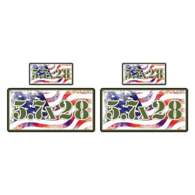 5.7x28 Ammo Box Set, Vinyl Decal Sticker, 2@ 1"x2" & 2@ 2"x4", #8335 | eBay