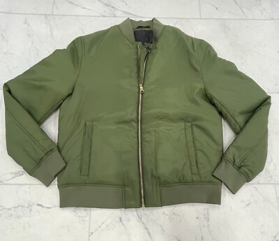 NWT Cadogan Men's Bomber Jacket In Olive Size: Large | eBay