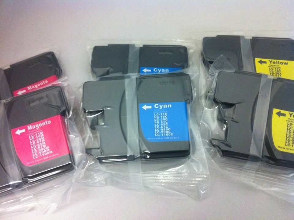 LC61 CMY Ink Cartridge for Brother MFC6490CW 5890CN 5490CN 990CW 790CW ...