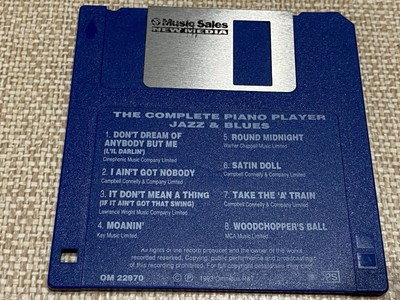 Midi Complete Piano Jazz & Blues Omnibus Music Floppy Disc 3.5” Piano ...