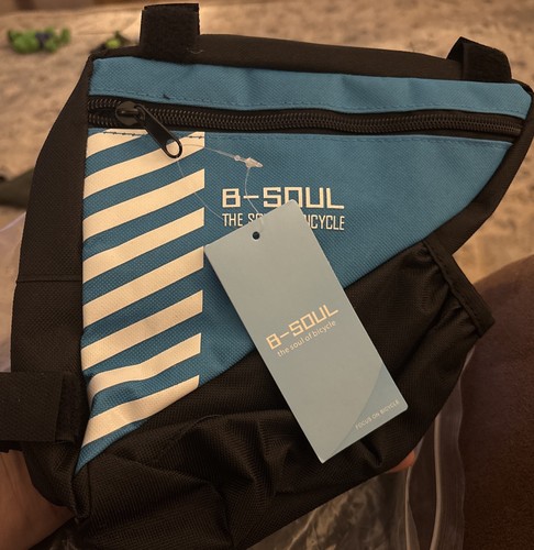 B-SOUL Waterproof Bicycle Front Top Tube Pouch Bags Bike Triangle Frame ...