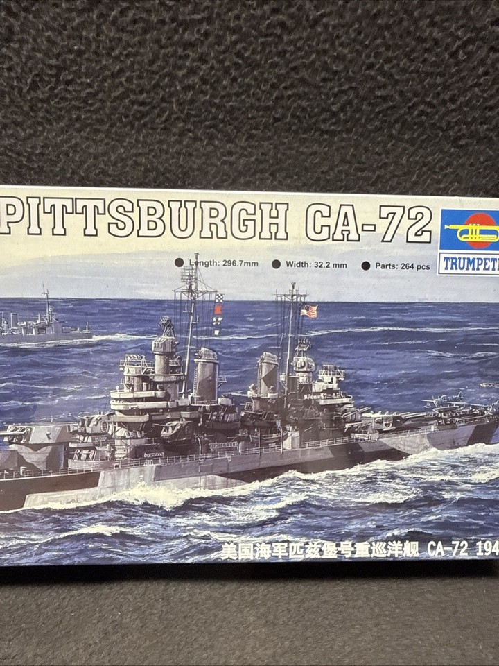 Trumpeter 05726 USS Pittsburgh CA72 1:700 Scale Heavy Cruiser Plastic ...