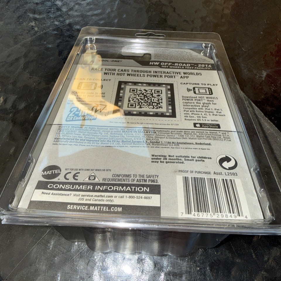 Mattel Hot Wheels Cool-One 2014 HW Off-Road Test Facility New On Card ...