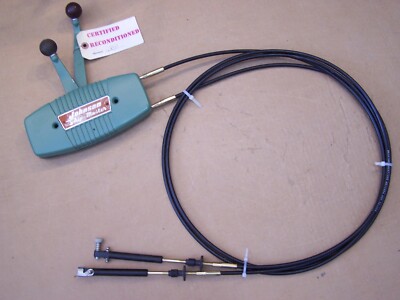 REBUILT JOHNSON SHIP-MASTER TWO 2 HANDLE CONTROL BOX, LIKE NEW 8 ...