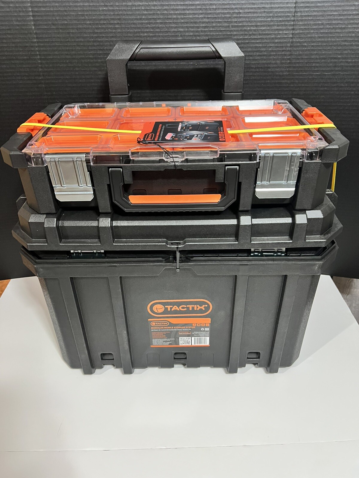 Tactix 980345527 3-in-1 Rolling Tool Box System Black for sale online ...