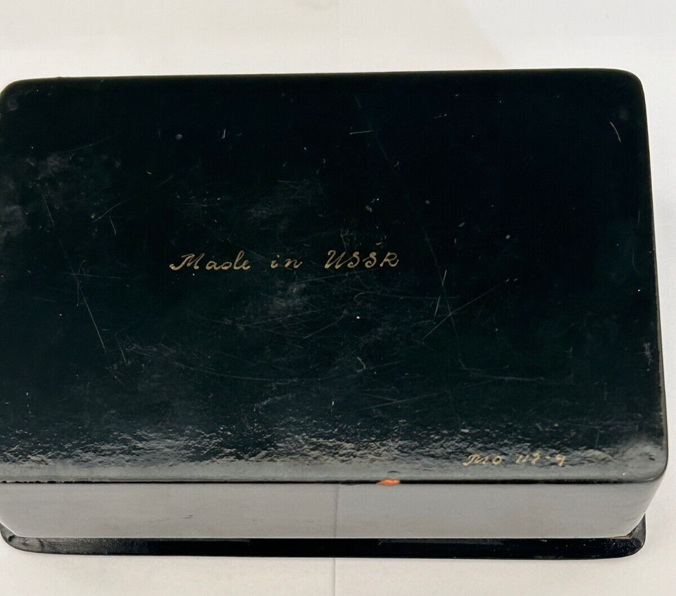 Vintage Russian USSR Fedoskino Lacquer Box "Rooks Have Returned" Signed ...
