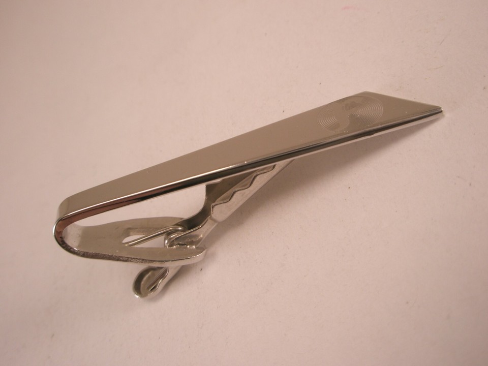 F Initials Monogram Letter Vintage Tie Bar Clip frank fred fynn fran ...