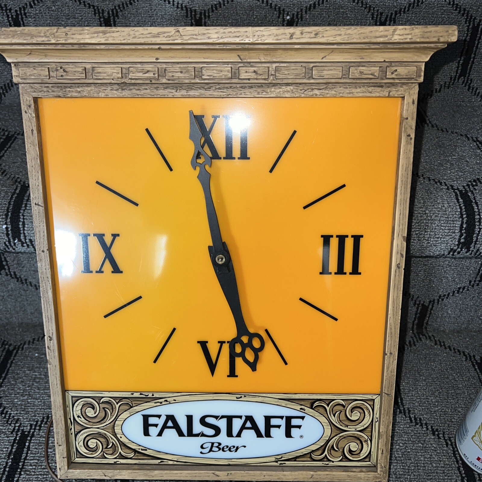 falstaff lighted beer clock sign | eBay