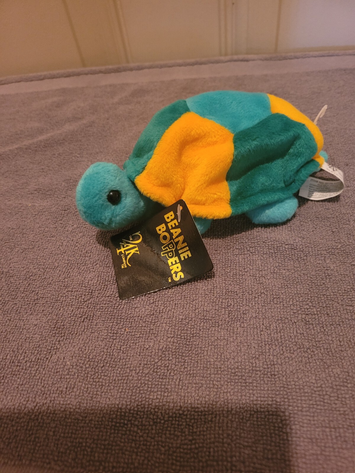 24K BEANIE BOPPERS "SWIFTY THE TURTLE"1997 PLUSH STUFFED ANIMAL SPECIAL ...