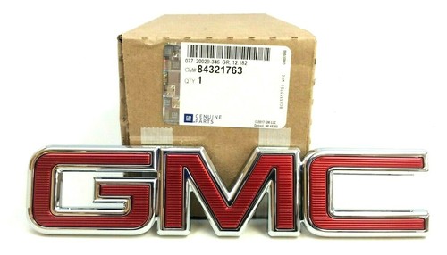 2018-2020 GMC Terrain rear liftgate hatch red chrome Nameplate Emblem ...