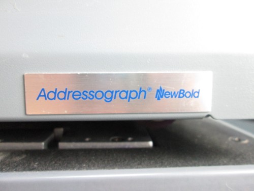 NewBold Addressograph Electric Card Imprinter Model No. 2200 Embosser ...