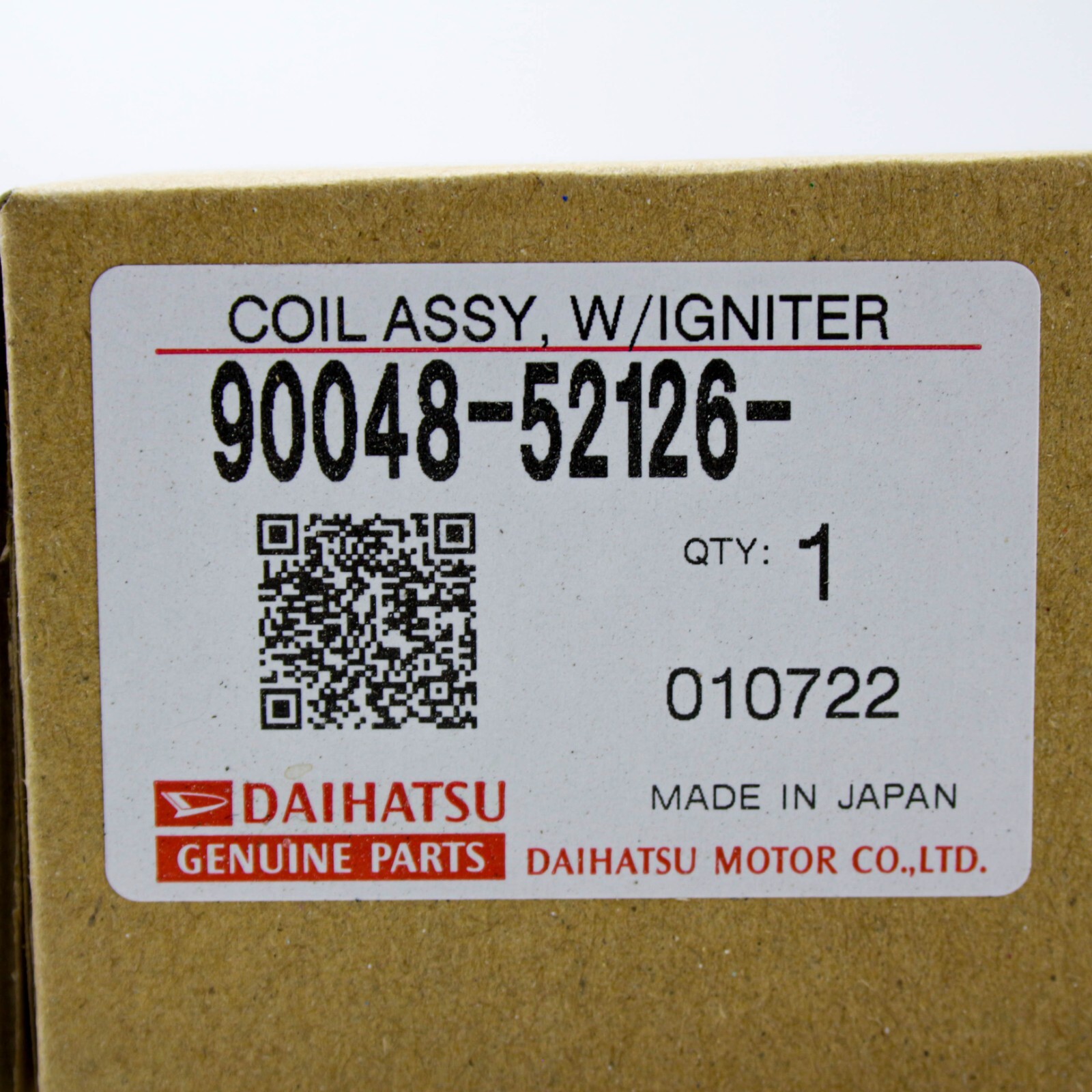 New Genuine Daihatsu HIJET S200P S210P Cuore Ignition Coil 90048-52126 ...
