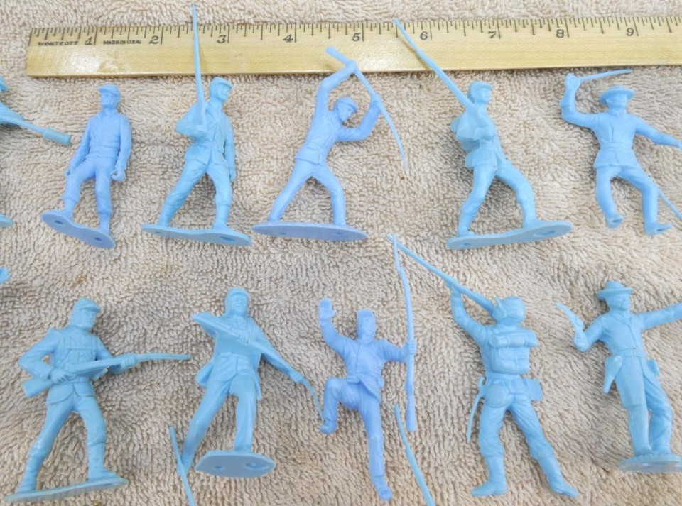 Vintage Lot of 36 Marx Civil War Playset Plastic Figures ! | eBay