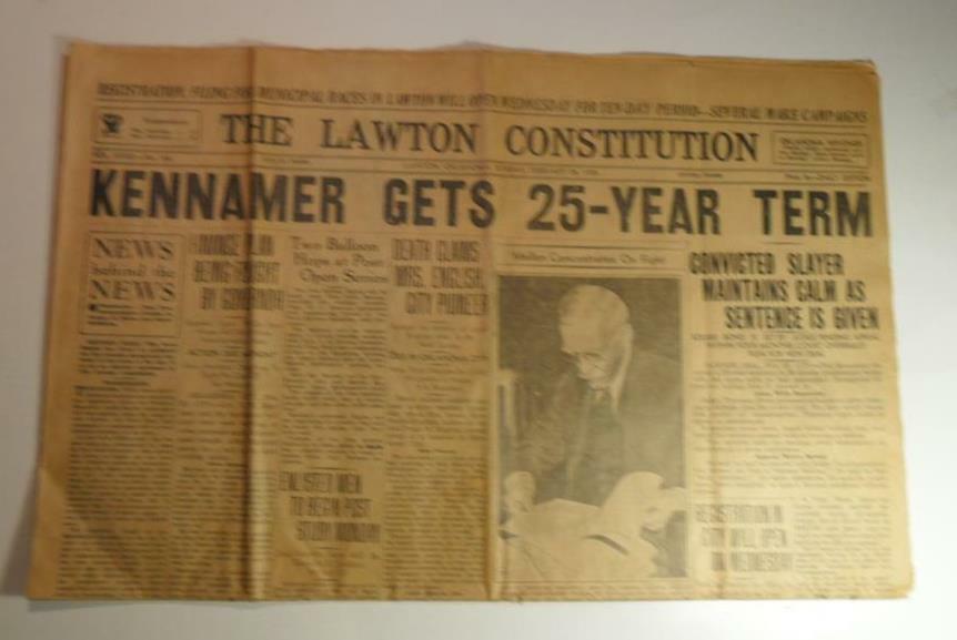 Oklahoma Lawton Constitution Newspaper May 12 1933 Horse