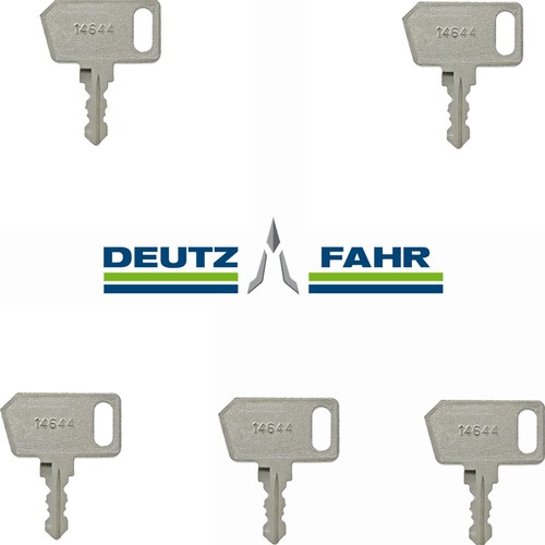 5 Deutz-Fahr Tractor Ignition Keys 04418435 Agrotron Agrofarm Agroplus ...