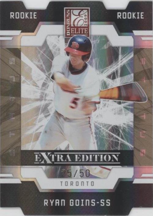 2009 Donruss Elite Extra Edition - Rookie Ryan Goins #104 Status Gold ...