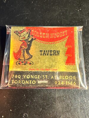 MATCHBOOK - GOLDEN NUGGET TAVERN - TORONTO, CANADA - UNSTRUCK! | eBay