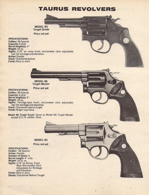 1981 Taurus Model 84 & 86 Target, 83 Revolver Ad | eBay