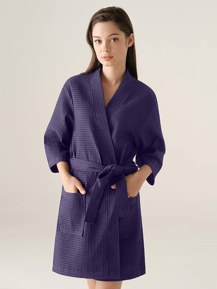 Short Cotton Bathrobe