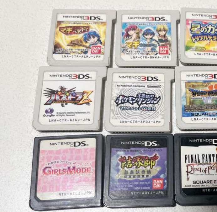Nintendo 3DS DS 12 games Sold in bulk cassette cartridge only japan ...