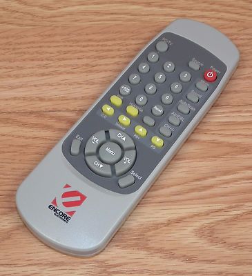 Genuine Encore Electronics PC/TV Remote Control with Battery Cover ...
