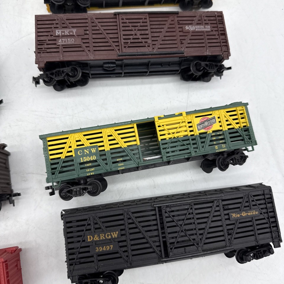 Lot of 10 HO Scale Train Cars Rolling Stock Boxcars Wabash NYC Rio ...