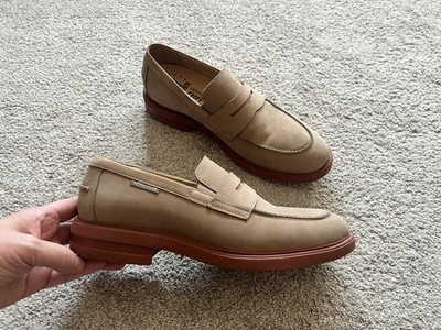 Mephisto Orelien Mens Size 9 Penny Loafer Shoes Buck Tan Nubuck Leather ...