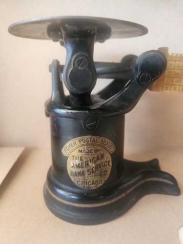 Antique Foyer Crow Foot Postal Beam Scale Made By The American Bank ...