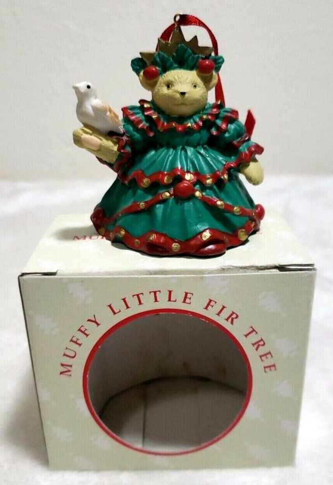 Vintage THE MUFFY VANDERBEAR COLLECTION Muffy Little Fir Tree Ornament ...