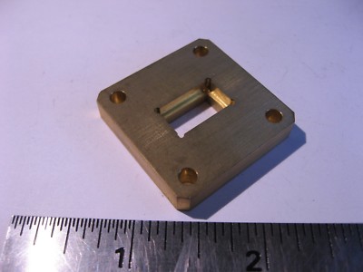 WR51 Cover Flat Waveguide Flange 1/4" Thick Brass 1/8" Butt RF ...