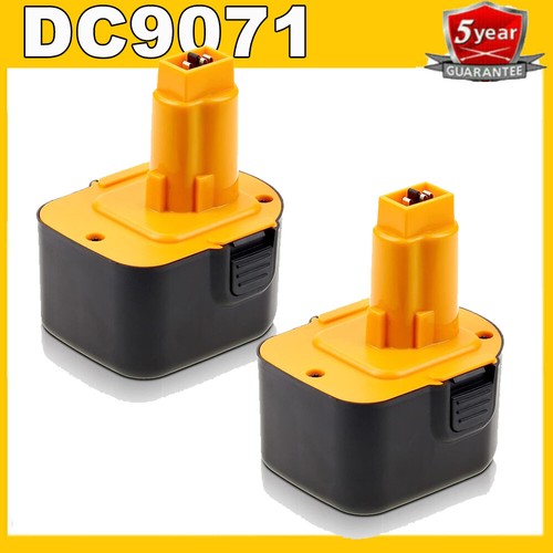 2 Pack 12V 4.8Ah Ni-MH 12 Volt Battery for DEWALT XRP DC9071 DW9072 ...