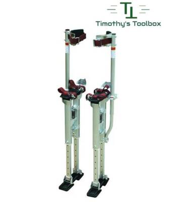 Contractor Plus Professional Dual Spring Aluminum Drywall Stilts 18 ...