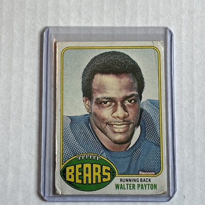 1976 WALTER PAYTON "SWEETNESS" ROOKIE CARD TOPPS CHICAGO BEARS HOF #148 ...