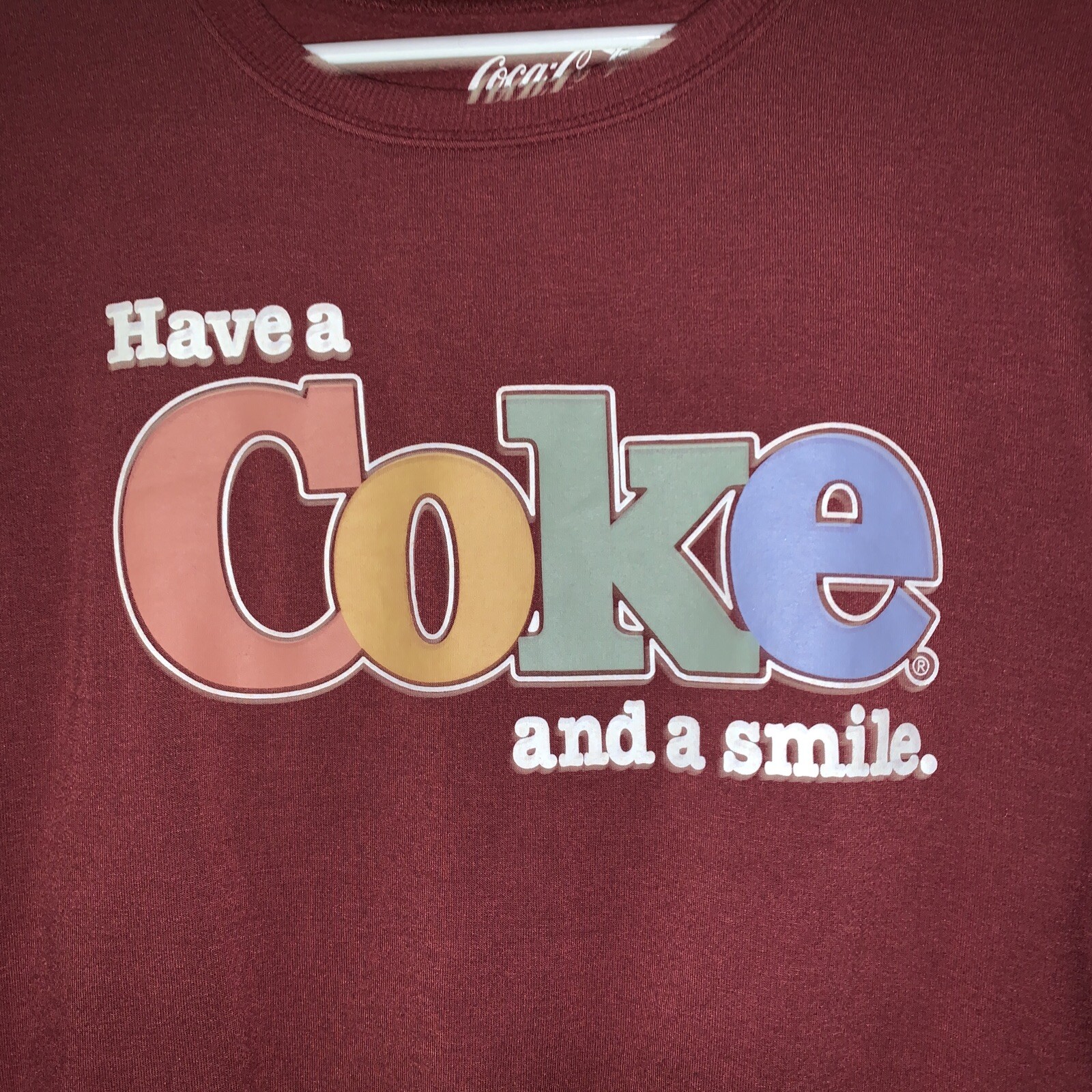 Coca-Cola Have a Coke and a Smile Sweater Size Small - Gem