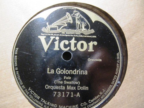 1921 LATIN Bolero CUBANO Si llego a Besarte / Golondrina MAX DOLIN San ...