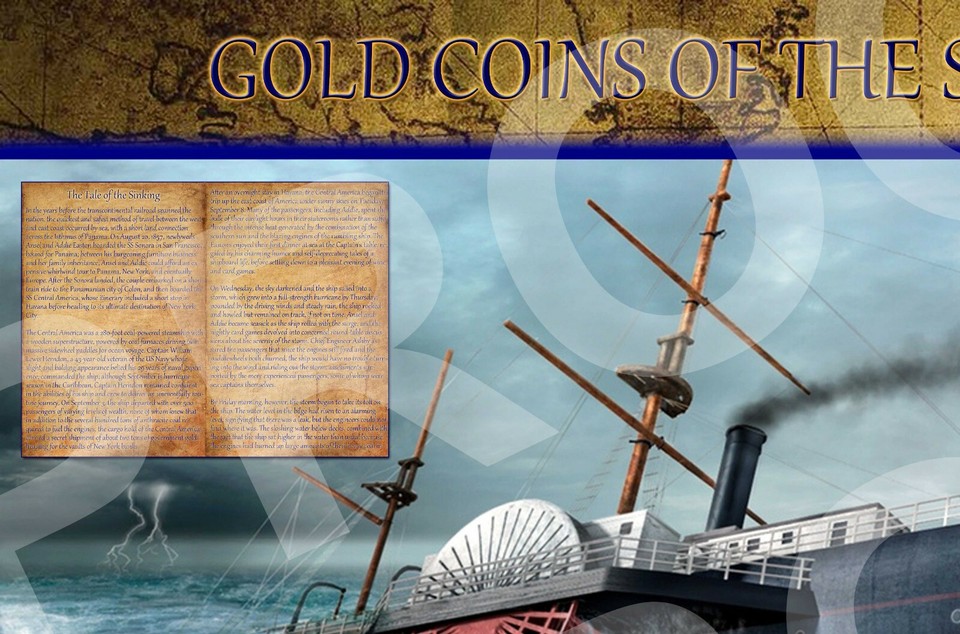 Gold Coins of the SS Central America Wall Poster Art Print Display 24 ...