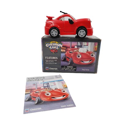 New Vintage The Chevron Cars Tony Turbo 1996 Collectible Toy Car With ...